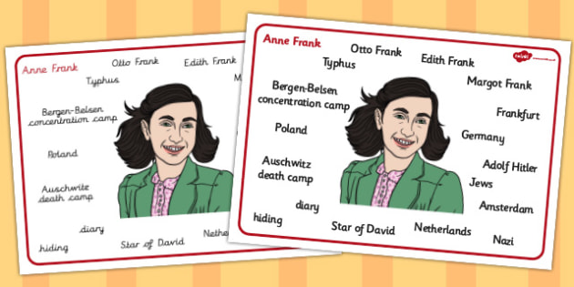 Anne Frank Activities - Twinkl Homework Help - Twinkl