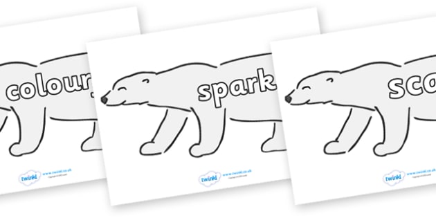 FREE! - Wow Words on Polar Bears (teacher made)
