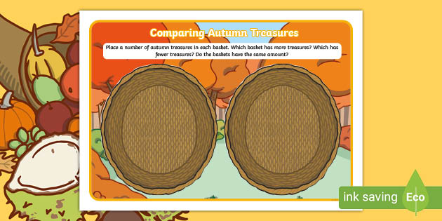 👉 Comparing Autumn Treasures Activity Mat (teacher made)