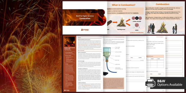 Bonfire Night Science Combustion Lesson