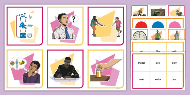 Older Learners: Functional Sight Words: Bingo Games