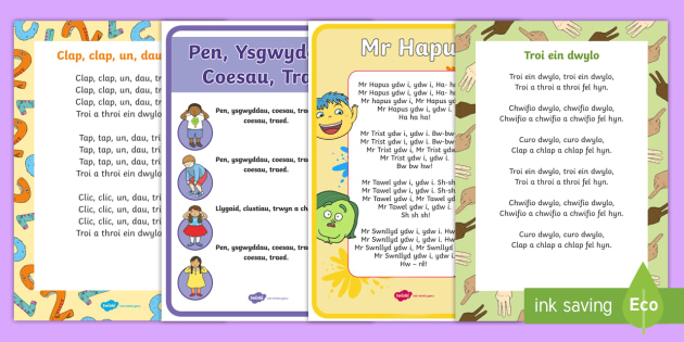 Fun & Printable Welsh Children's Songs - Learning Resources
