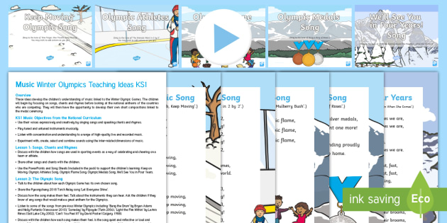 👉 KS1 Winter Olympic Music Teaching Ideas (teacher made)