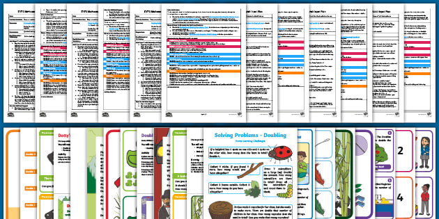 EYFS Maths: They Solve Problems Including Doubling Adult Input Planning and