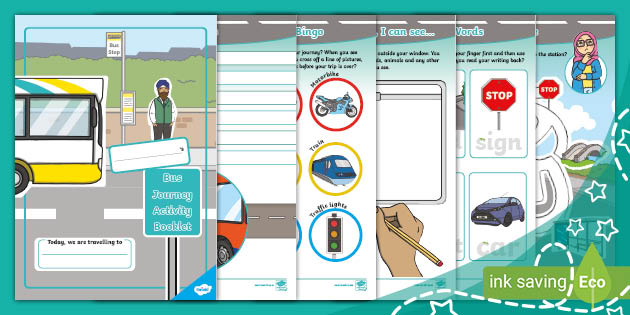 * NEW * Bus Journey Activity Booklet for Early Years