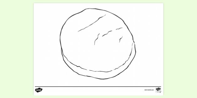 FREE! - Bread Bun Colouring Sheet (teacher made)