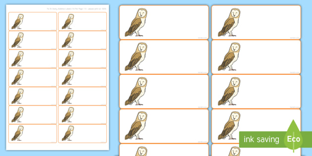 👉 Owl-Themed Peg Labels