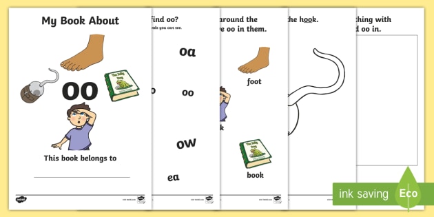 My Phase 3 Digraph Workbook (oo - short) (teacher made)