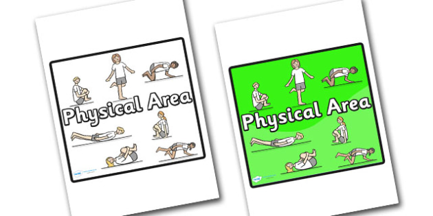 FREE! - 👉 Physical Area Sign (teacher made)