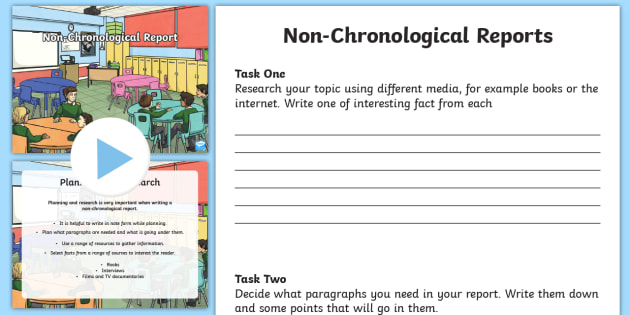 KS2 Writing A Non Chronological Report Worksheet