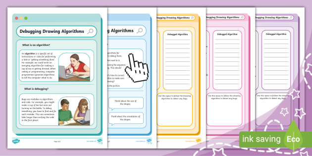 Debugging Drawing Algorithms (Ages 7 - 11) (teacher made)