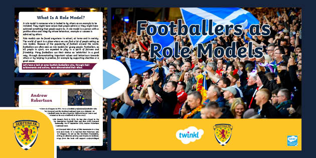 Footballers as Role Models PowerPoint
