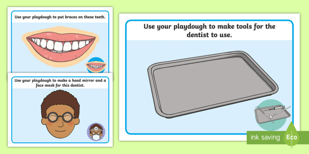 The Dentist Aistear Playdough Mats (teacher made)