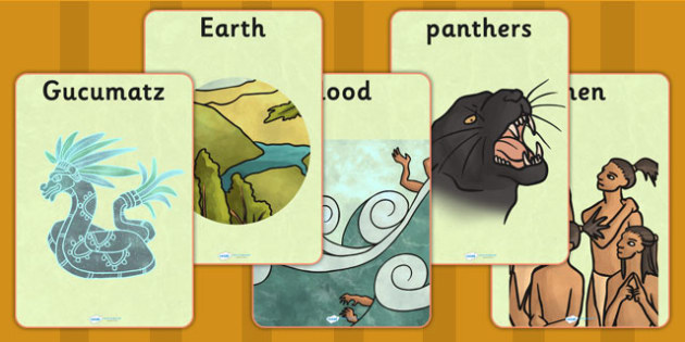 Mayan Civilisation Creation Story Display Posters - ancient maya