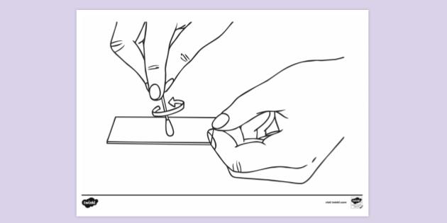 FREE! - Cell Swab Slide Colouring Sheet Colouring | Colouring Sheets
