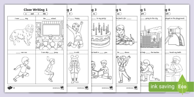 Cloze Writing for Foundation (teacher made)