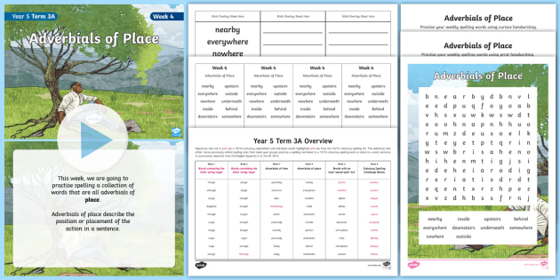 Year 5 Term 3A Week 4 Spelling Pack (teacher made)