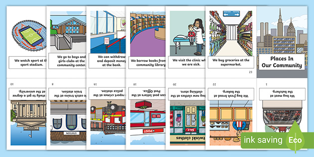 Places In The Community Book 2 Emergent Reader