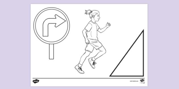 Right Colouring Sheet | Colouring Sheets