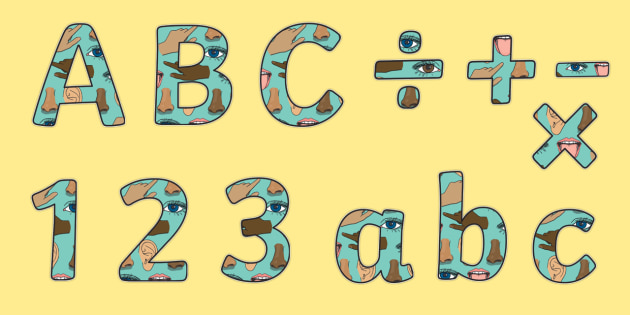 Senses Display Lettering (teacher made)