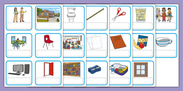 School Classroom Objects Esl Vocabulary Worksheets
