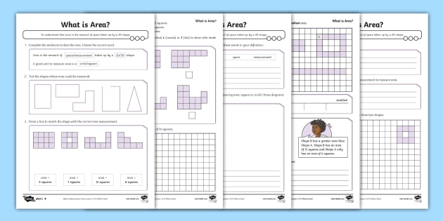 👉 What is Area Differentiated Maths Activity Sheets