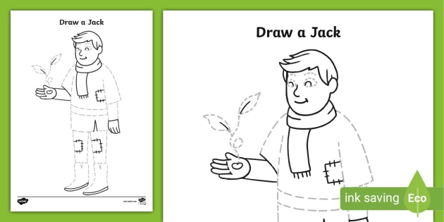 Draw a Jack Pencil Control Activity