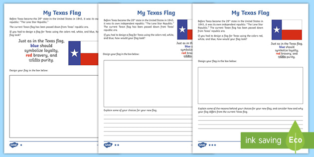 Texas Flag Activity (teacher made)