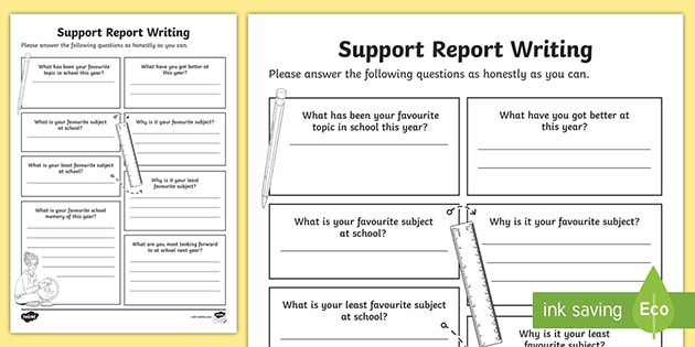 Children's Activity to Support Report Writing (teacher made)
