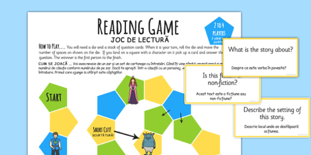 Reading Comprehension Board Game Romanian Translation