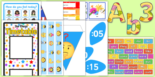 KS1 Top 10 Teaching Assistant Classroom Set Up Resource Pack