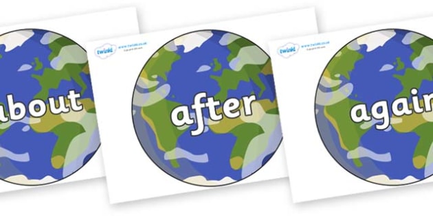 KS1 Keywords on Planet Earth (teacher made)