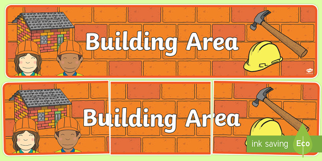FREE! - 👉 Building Area Display Banner (teacher made)