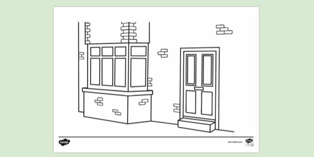 FREE! - Front Window Colouring Sheet | Colouring Sheets