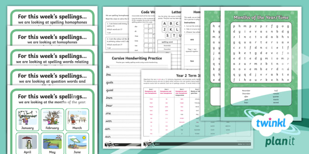 Y2 Term 3B Bumper Spelling Pack (teacher made)
