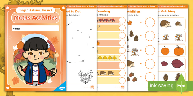 Stage 1 Autumn Maths Activity Booklet (teacher made)
