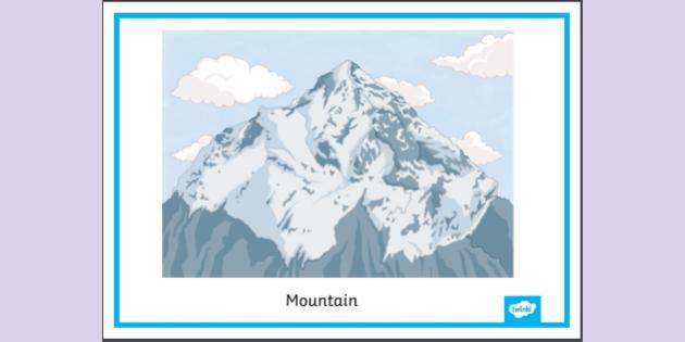 FREE! - Printable Mountain Display Poster | Primary Resources