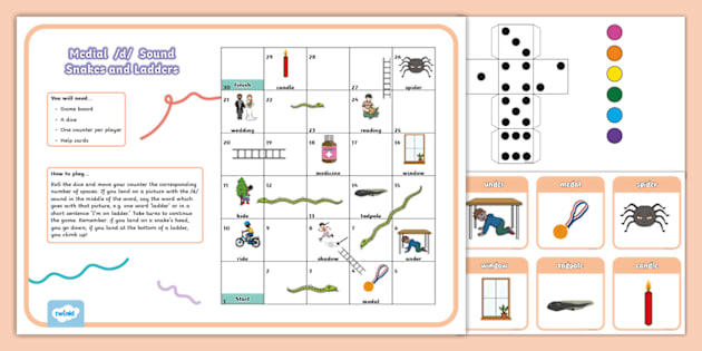 Phonics Snakes and Ladders Game • Twinkl.com.au