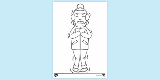 Freezing Colouring Sheet | Colouring Sheet (teacher made)