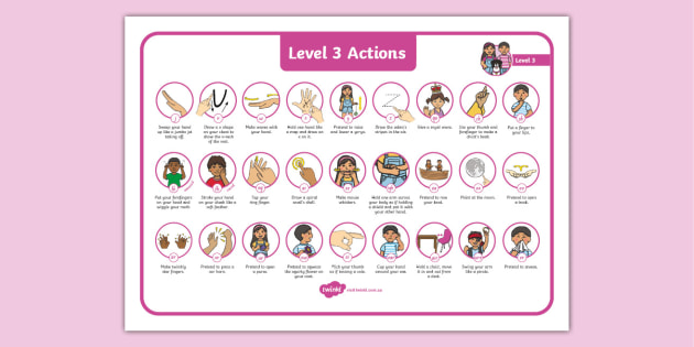 Level 3 Action Sound Mat (teacher made)