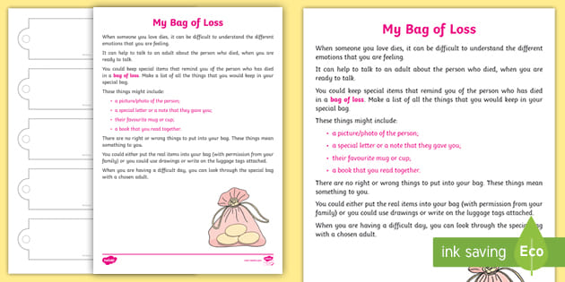 My Bag of Loss Activity (creat de profesori)