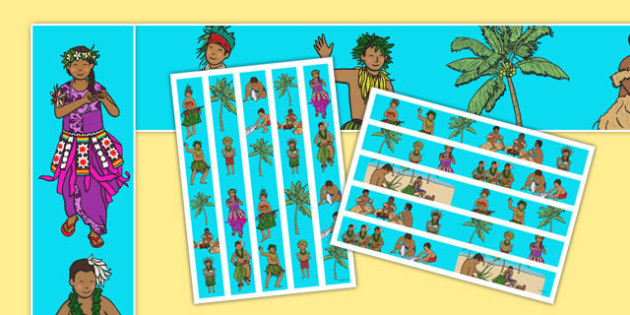 FREE! - Pacific Islands Themed Display Borders