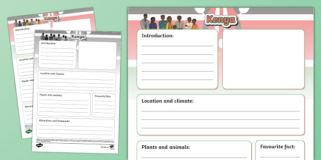 Geography Report Template • Twinkl.com.au