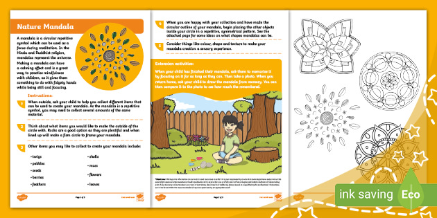 Nature Mandala (teacher made)