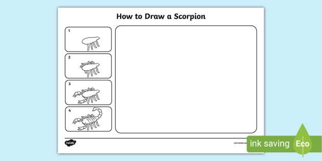 FREE! - How to Draw a Scorpion (teacher made)
