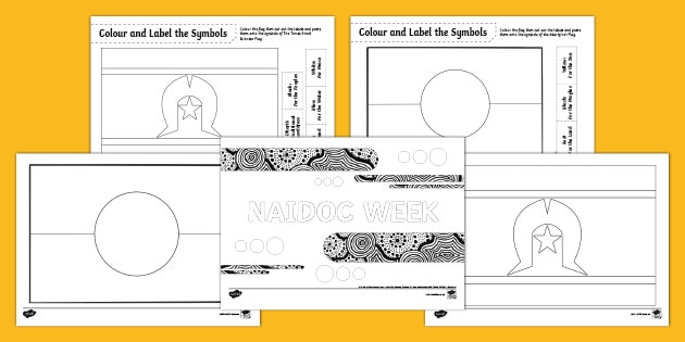FREE! - NAIDOC Week Mindfulness Colouring Sheet and Flag Colouring Pages