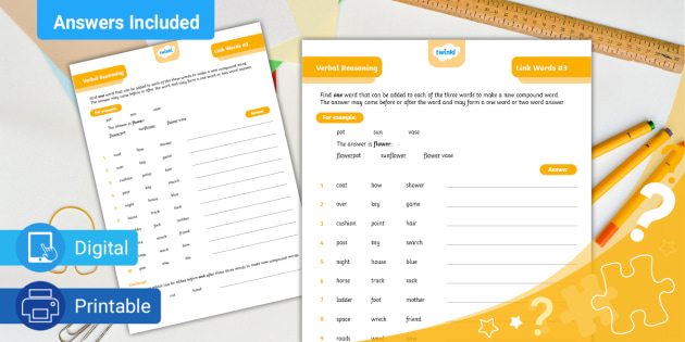Link Words Puzzles | twinkl.com.au