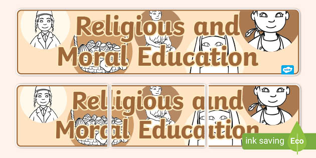 Religious and Moral Education Display Banner - Neutral Shade