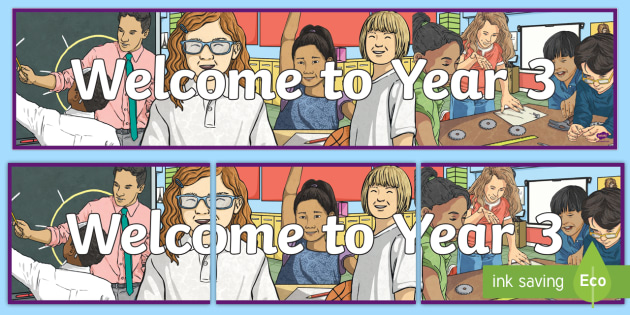 Welcome to Year 3 Display Banner