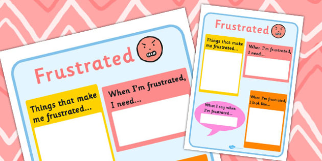 Frustrated Writing Template (teacher made)